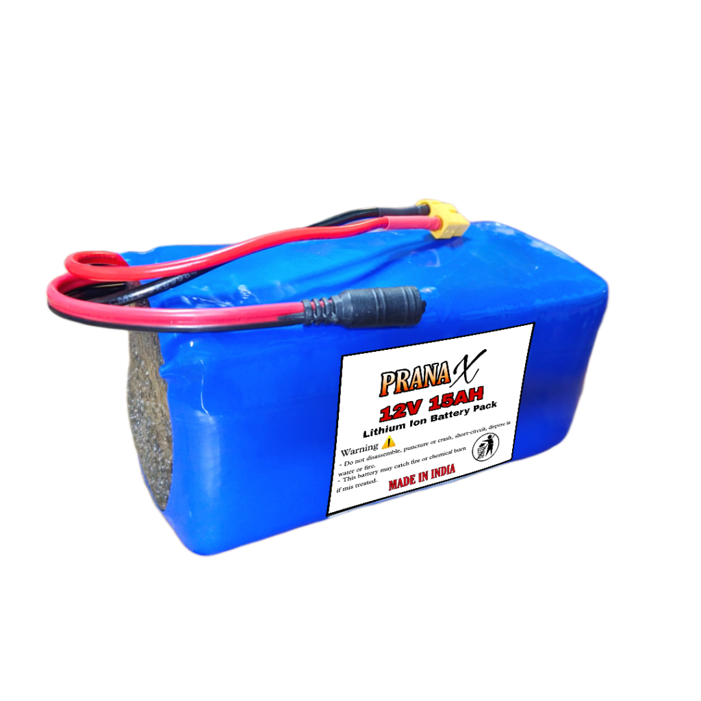 12V 15AH Rechargeable Lithium Ion Battery Pack For Multipurposes - Pranax
